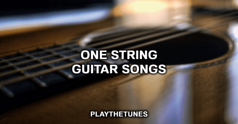 20 Easy One String Guitar Songs (For Beginners)